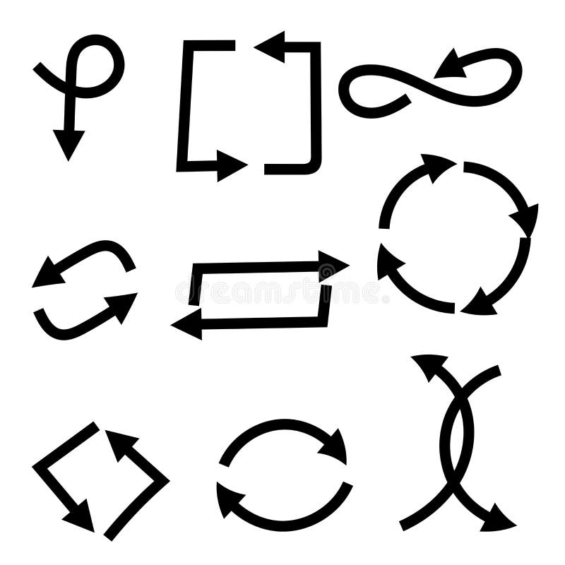 Arrows Set. Simple Web Signs Stock Vector - Illustration of graphic ... Arrows Set. Simple Web Signs Stock Vector - Illustration of graphic ...