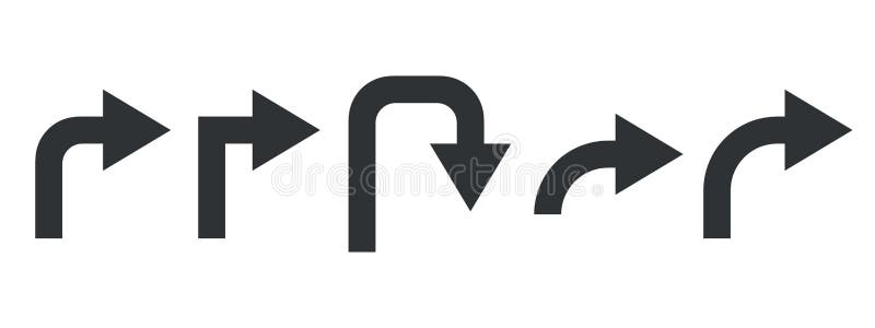 Turn right. Next arrow stock vector. Illustration of green - 157107054