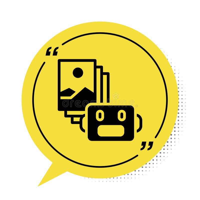 Artificial Intelligence Background Yellow Black Stock Illustrations ...