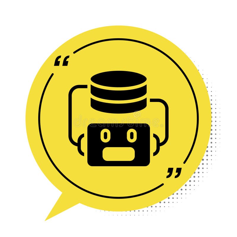 Artificial Intelligence Background Yellow Black Stock Illustrations ...