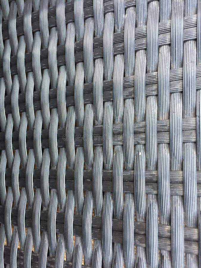 Black Artificial Rattan Pattern Background Texture Stock Photo - Image ...