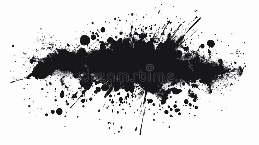 Black Artistic Splatter Texture Vector Illustration Stock Vector ...