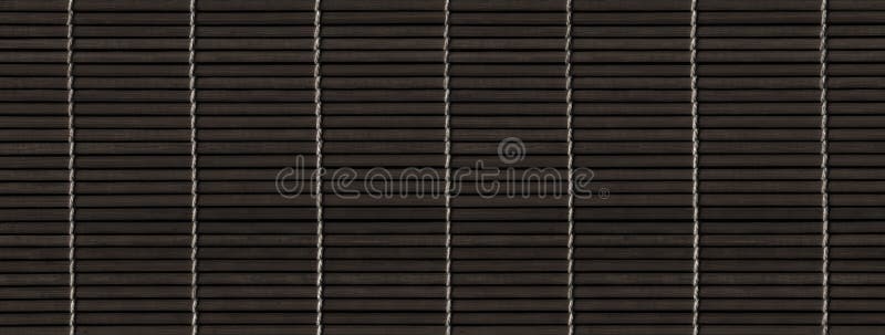 Black Asian Bamboo Mat Texture. Banner Background Stock Image - Image ...