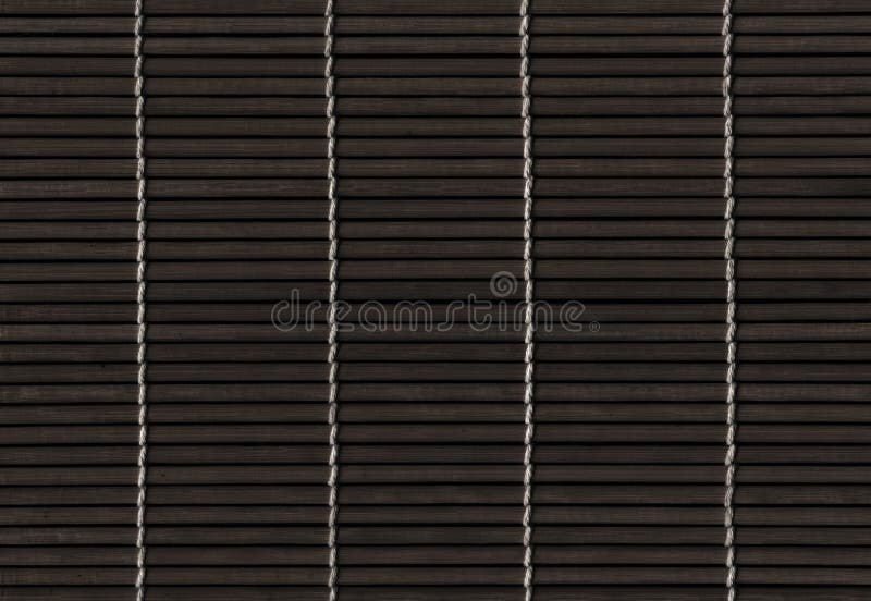 Black Asian Bamboo Mat Texture. Horizontal Background Stock Image ...