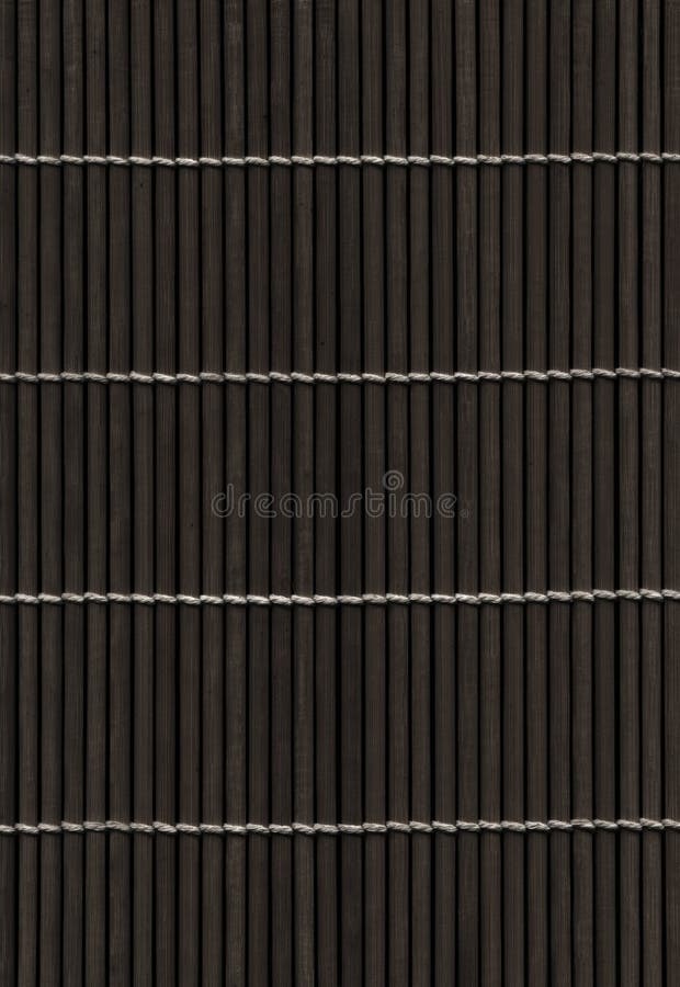 Black Asian Bamboo Mat Texture. Vertical Background Stock Photo - Image ...