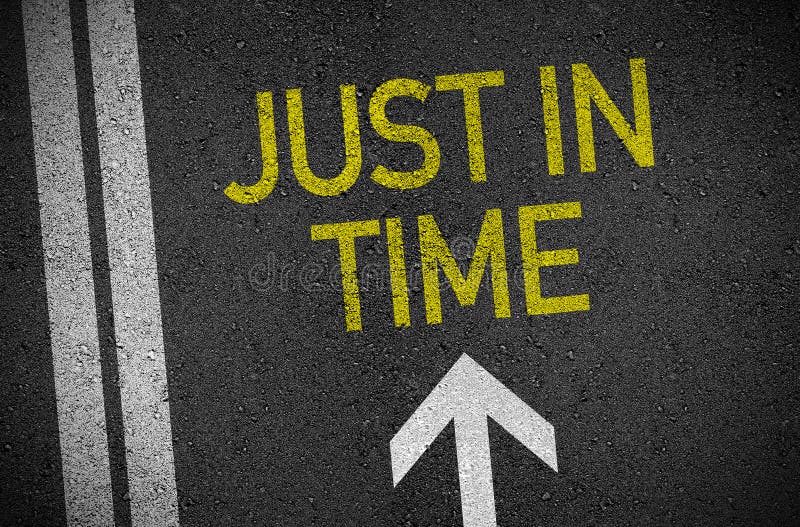 Asphalt Illustration with Just in Time JIT Stock Illustration ...