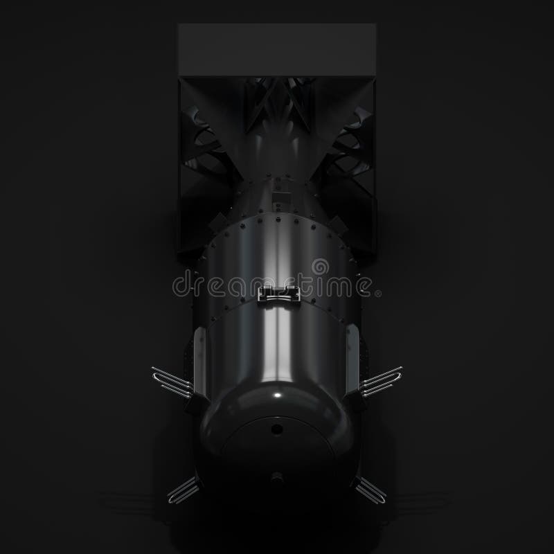 Black atomic bomb stock illustration. Illustration of army - 147135904