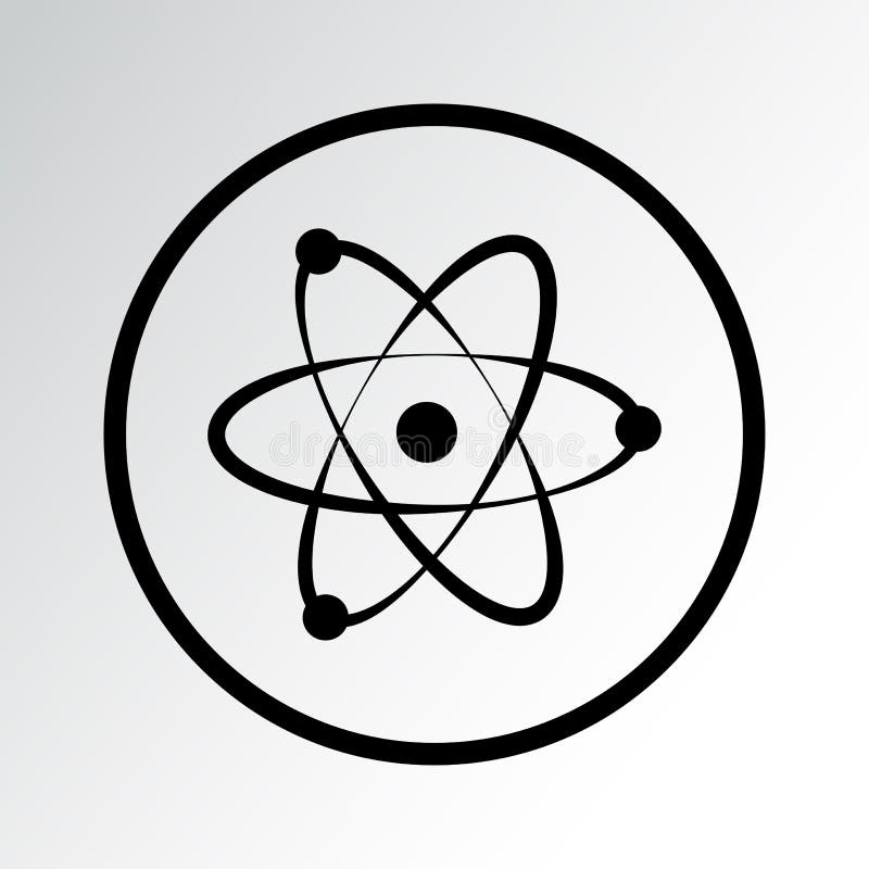 Black Aton. Vector Illustration Stock Illustration - Illustration of ...