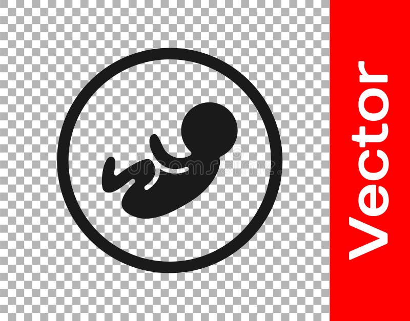 Black Baby Icon Isolated on Transparent Background. Vector Stock Vector ...