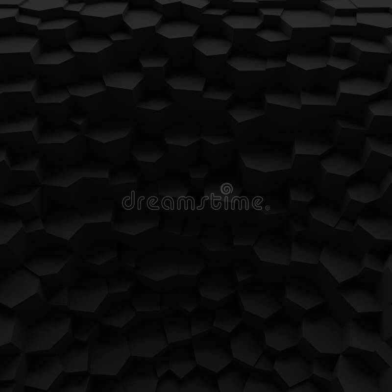 Black Backdrop. Geometric Color Abstract Polygons, As Crack Wall Stock ...