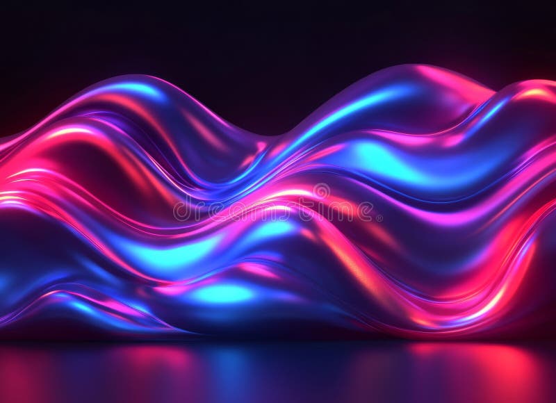 A Black Backdrop Serves As the Foundation for Vibrant, Dynamic Light ...