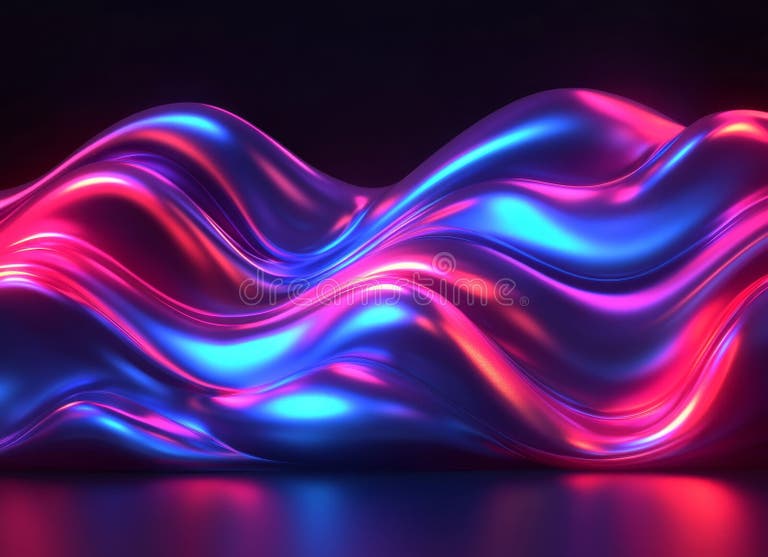 A Black Backdrop Serves As the Foundation for Vibrant, Dynamic Light ...