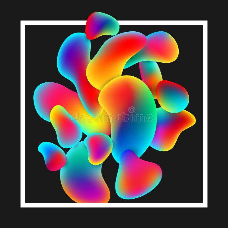 Colour drops stock illustration. Illustration of concept - 1612511