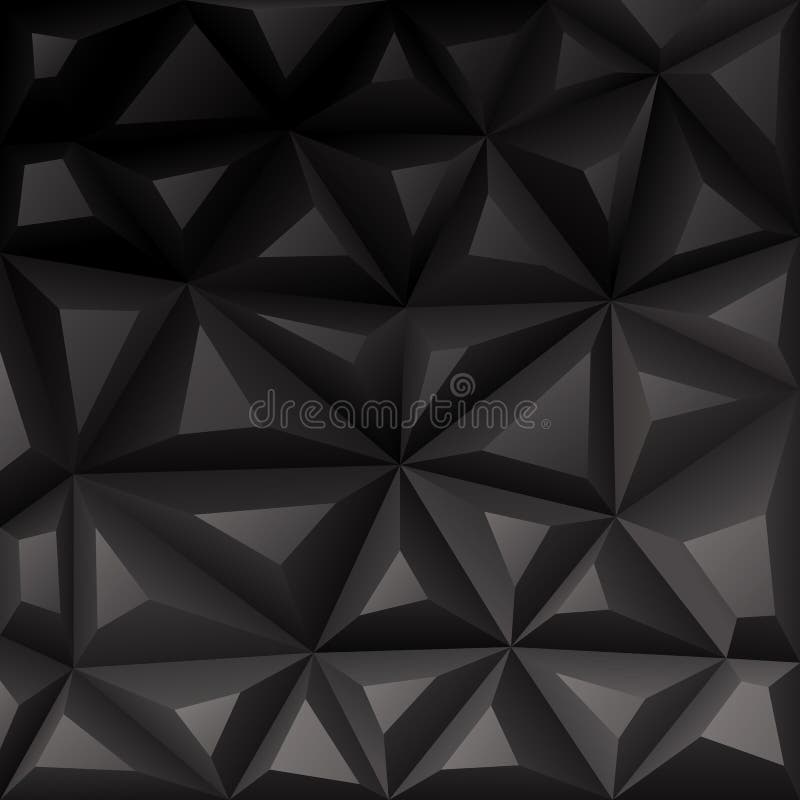 Black Background Abstract Polygon. Stock Illustration Stock Vector ...