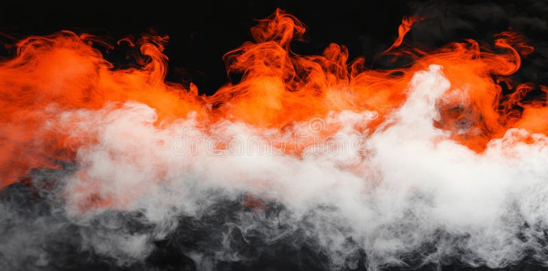 A Black Background with an Abstract Red Smoke Design, Highlighting a ...
