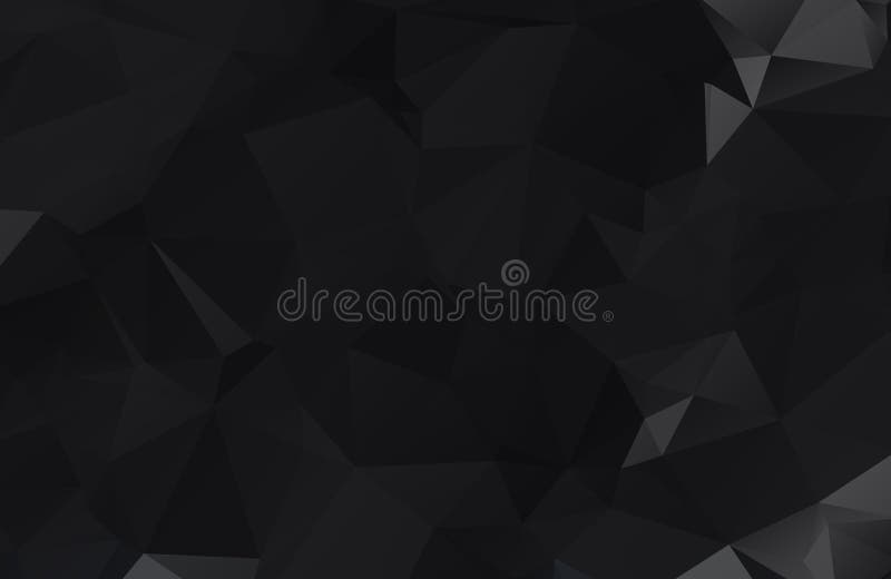 Black Background. Abstract Triangle Black Texture Stock Vector ...