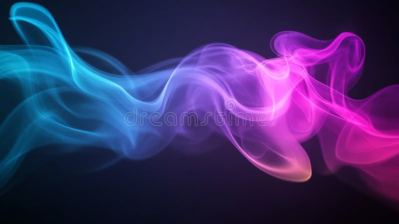 Black Background Adorned with an Abstract Seamless Design of Pink and ...