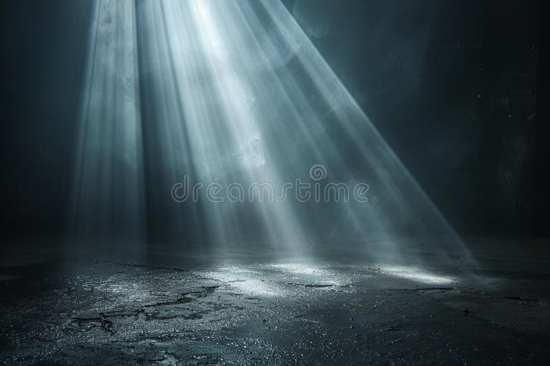 Black Background with Beam of Light Shining Down, Creating a Dynamic ...