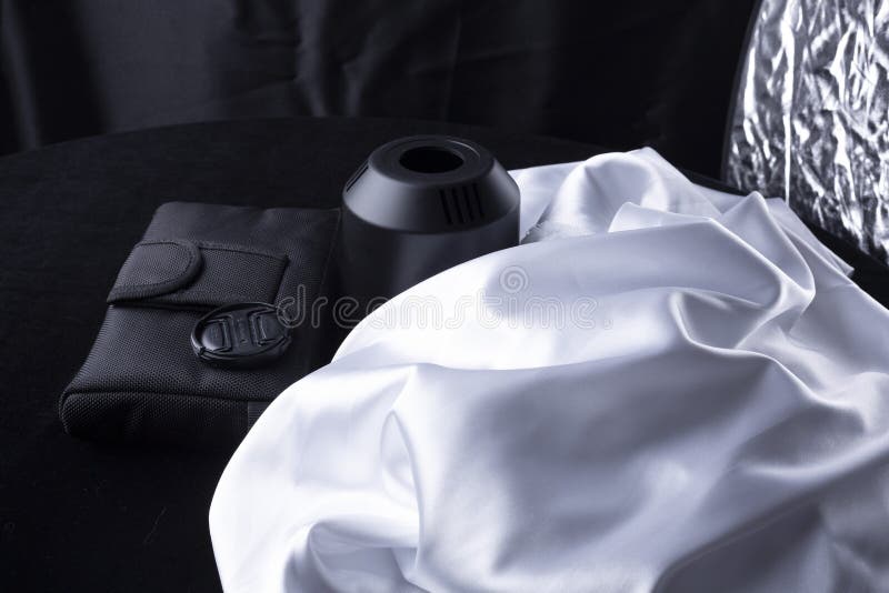 Black Background with Black Plastic Objects Stock Image - Image of ...