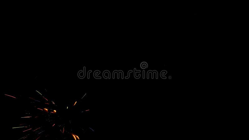 Pattern of Fireworks in the Evening Sky Stock Photo - Image of blot ...