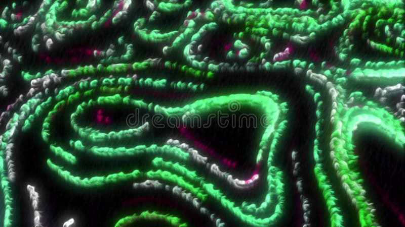 Black Background with Bright Yellow and Green Backlight. Motion Stock ...