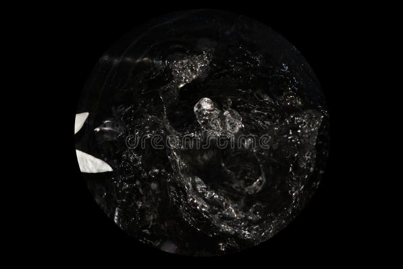 Black Background with Circle of Black Ripple Water, Creative Black ...