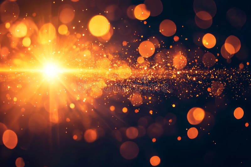 A Black Background with Colored Flares from a Stylized Camera Lens ...