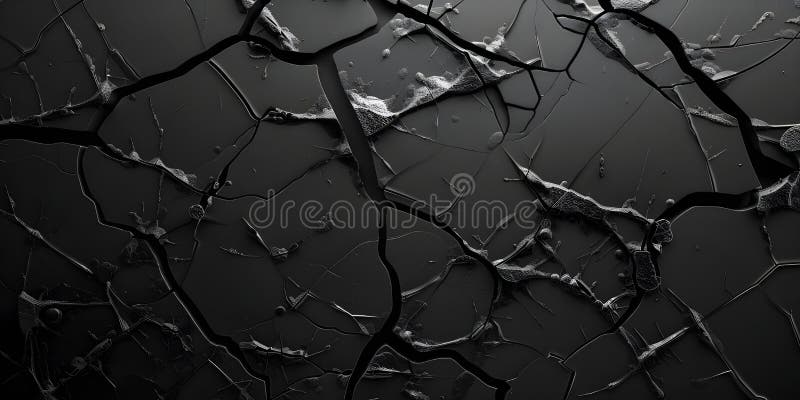 Black Background with Cracked Surface, Cracked Surface Texture ...