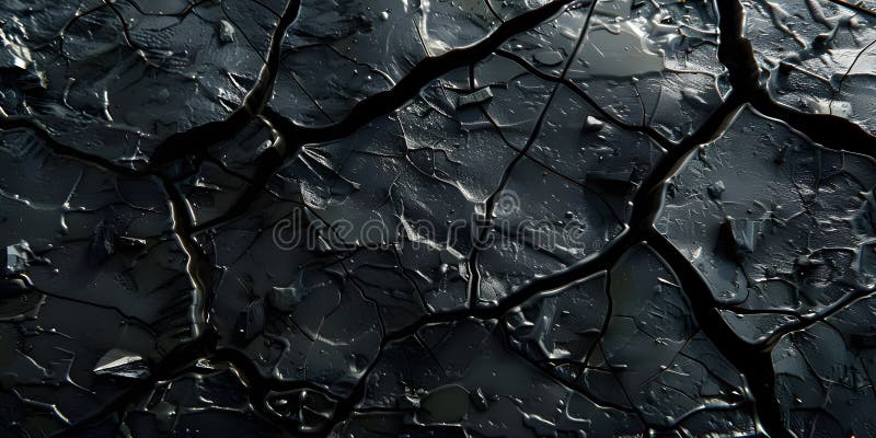 Black Background with Cracked Surface, Cracked Surface Texture ...