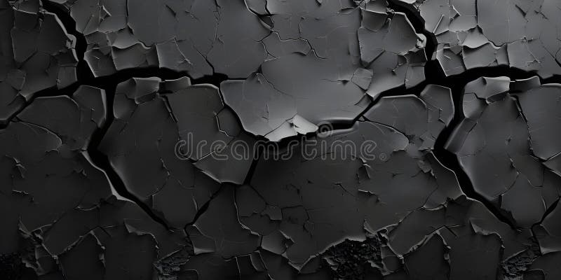 Black Background with Cracked Surface, Cracked Surface Texture ...