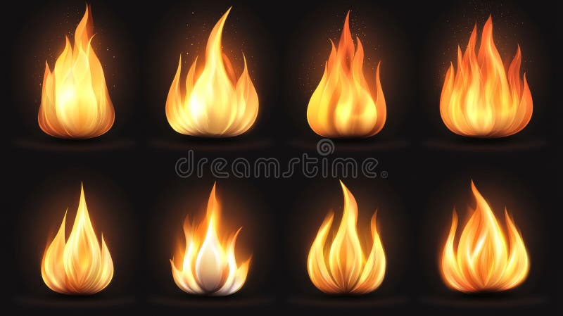 With a Black Background, the Fire Trails and Smoke Clouds from a Rocket ...