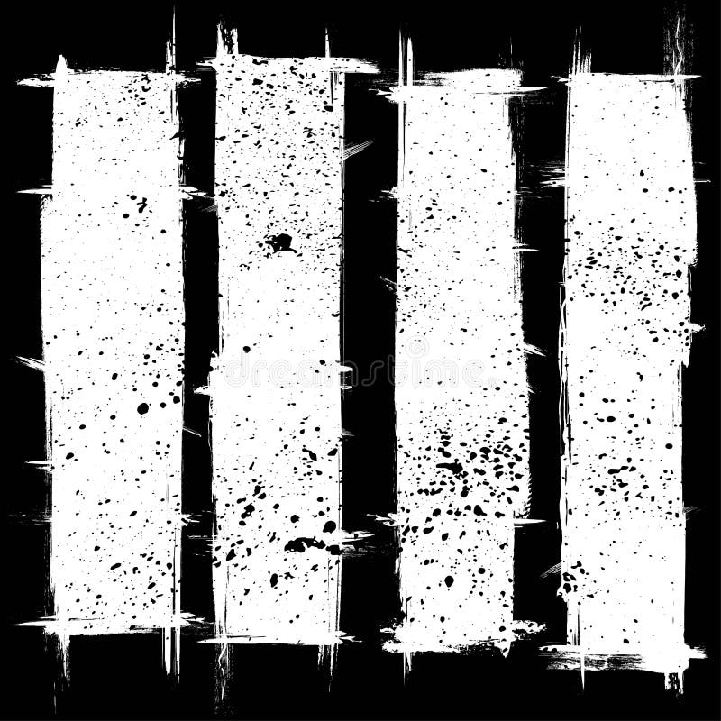 White Grunge Rectangle Frames Set Stock Vector - Illustration of ...