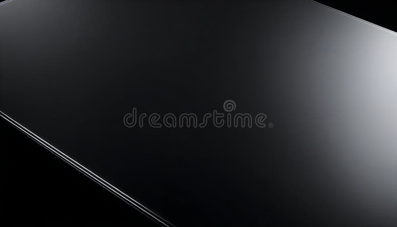 A Black Background with a Glossy, Reflective Surface Stock Photo ...