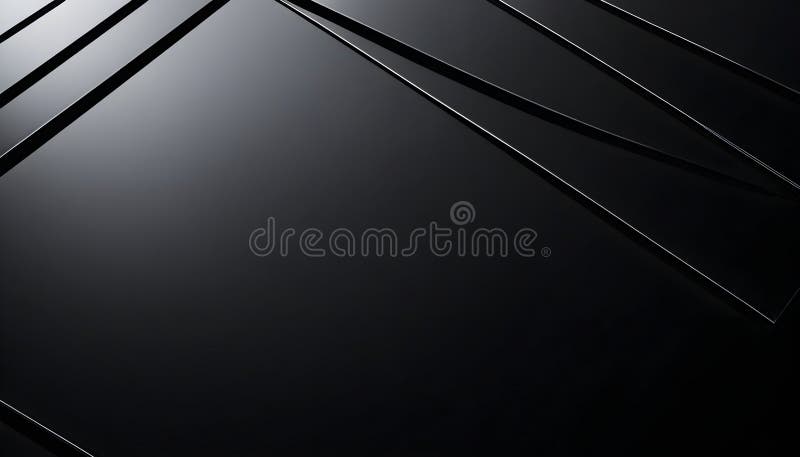 A Black Background with a Glossy, Reflective Surface Stock Photo ...