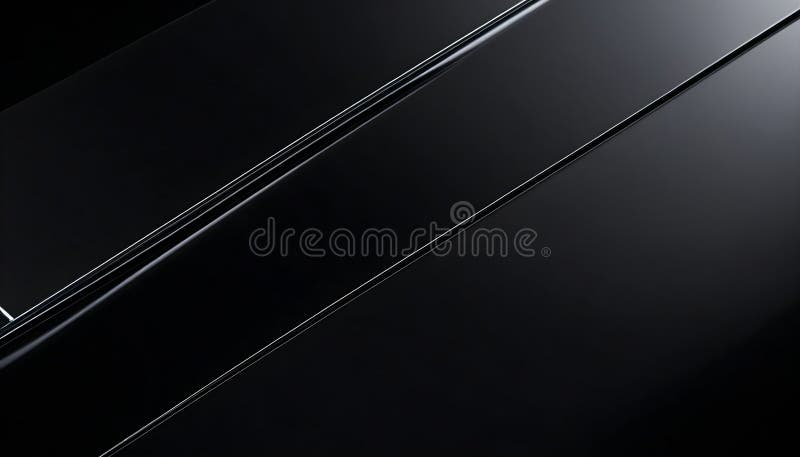 A Black Background with a Glossy, Reflective Surface Stock Photo ...