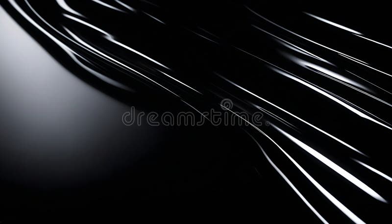 A Black Background with a Glossy, Reflective Surface Stock Photo ...