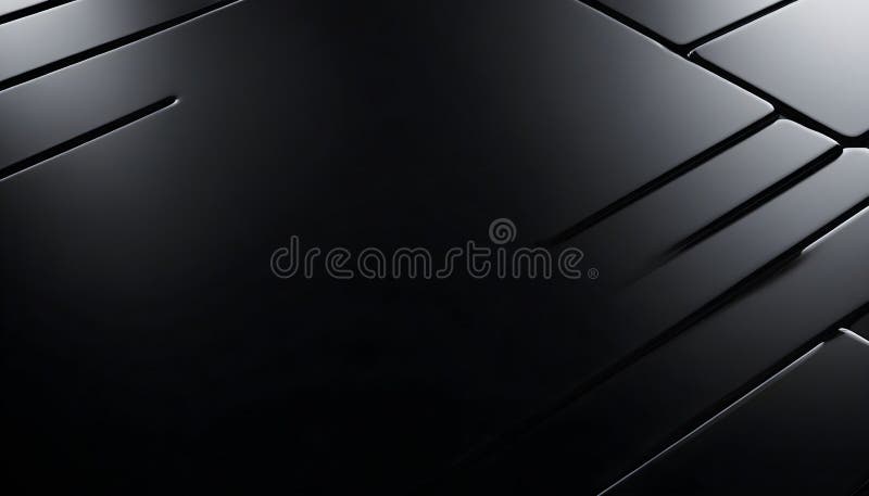 A Black Background with a Glossy, Reflective Surface Stock Photo ...