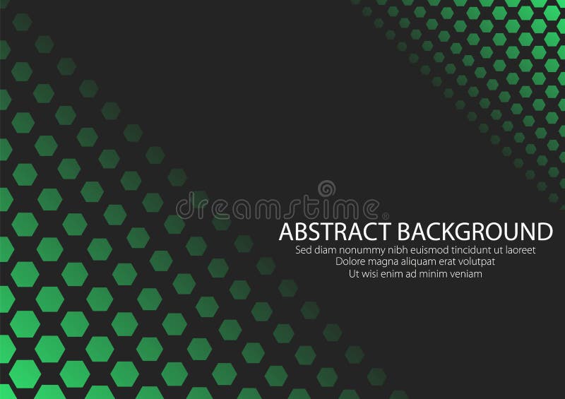 Black Background with Yellow Color Hexagonal Shape Side. Modern Design ...