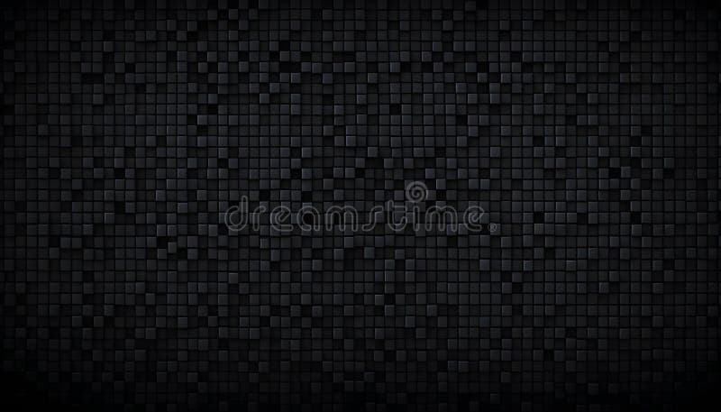 A Black Background with a High-contrast, Pixelated Digital Texture ...