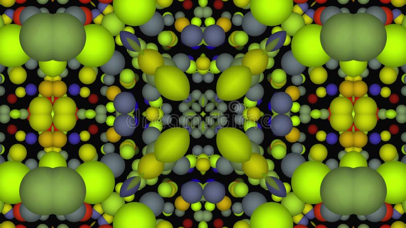 Black Background with an Interesting Pattern of Colorful Circles ...