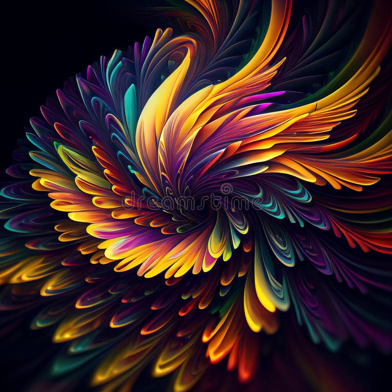 On a Black Background of Interweaving of Bright Particles and Splashes ...