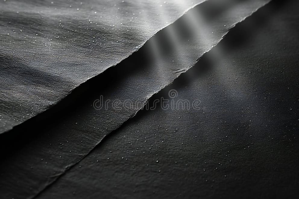 Black Background with Light Beam, Closeup of the Top Right Corner ...