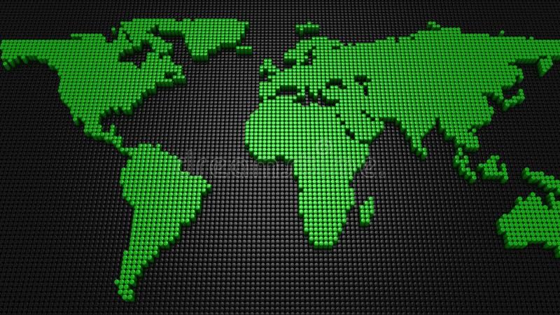 Cylinders Formed a Relief Map of the Earth Stock Video - Video of blue ...