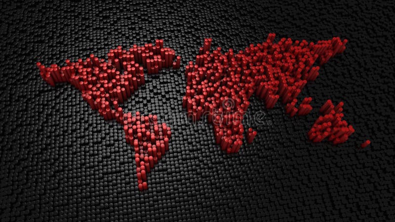 Cylinders Formed a World Map Stock Video - Video of barrel, creation ...