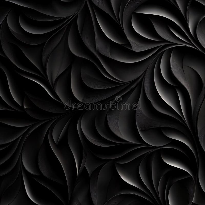 Black Background with Luxurious Details with Matte Black Rippled ...