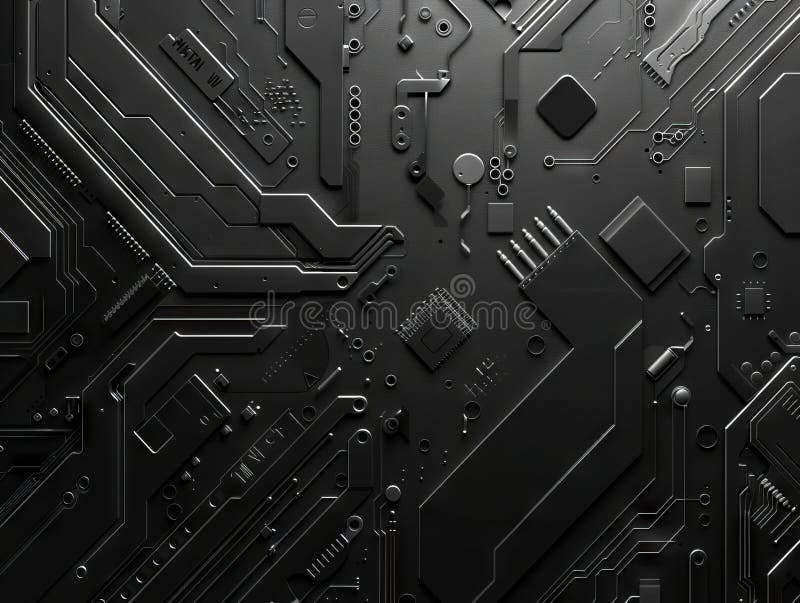 A Black Background with Many Circuit Boards Stock Image - Image of ...