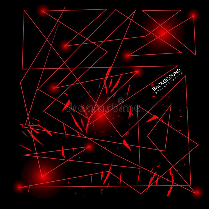 Black Background Modern with Red Line and Light Graphic Vector Stock ...