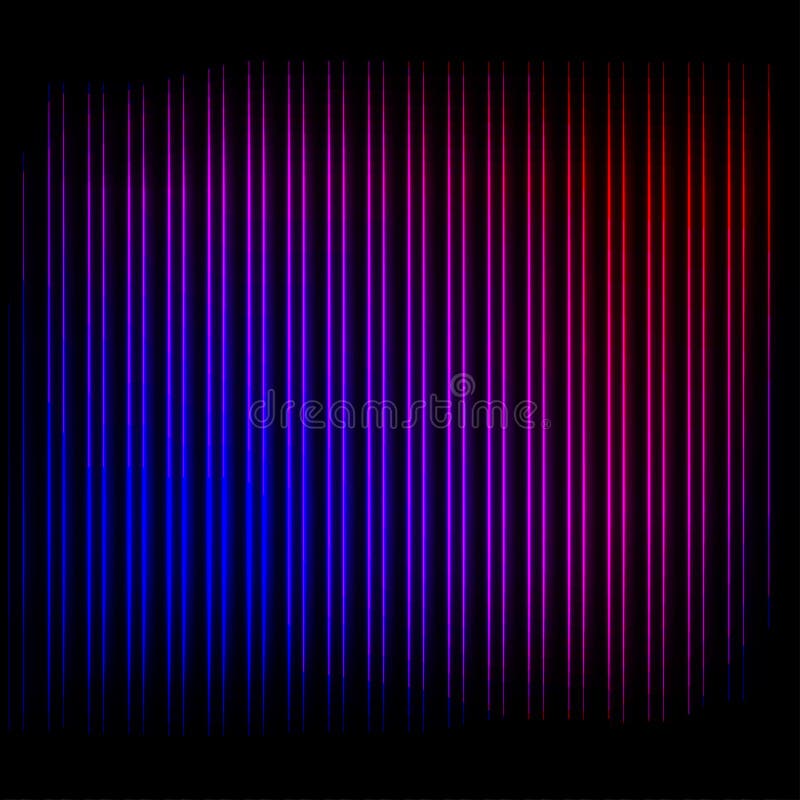 Black Background with Neon Lines Stock Vector - Illustration of glow ...