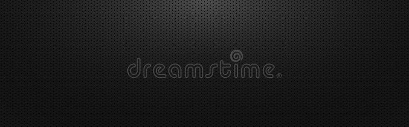 Black Background. Perforated Metal Texture. Composite Material with ...