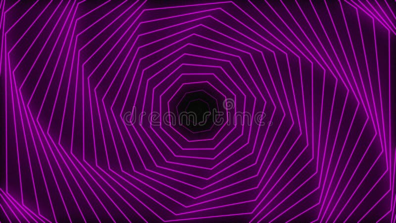 Black Background Purple Lines Repeating Polygons. Stock Footage - Video ...